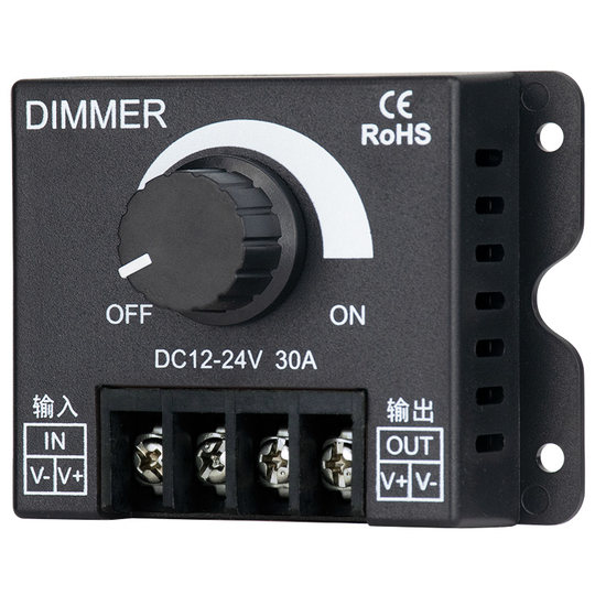 LED Dimmer Knob Control for Stepless Brightness Adjustment - DC12V-24V ...