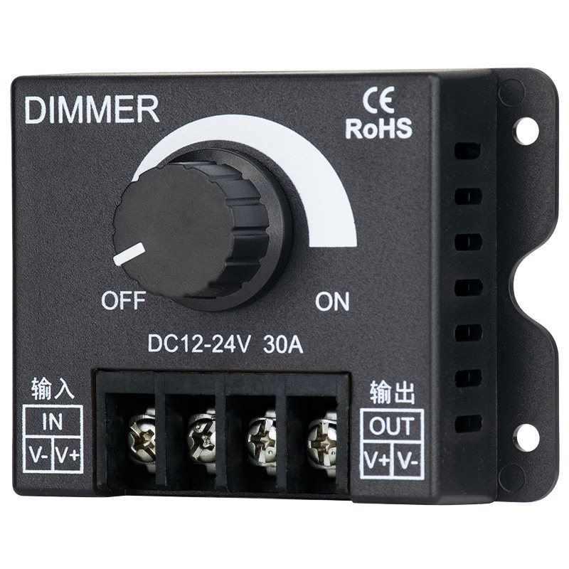 LED Dimmer Knob Control for Stepless Brightness Adjustment - DC12V-24V ...