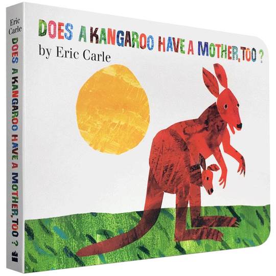 英文原版绘本Eric Carle: Does a Kangaroo Have a Mother Too袋鼠也有妈妈吗纸板书艾瑞卡尔爷爷启蒙作品母亲节