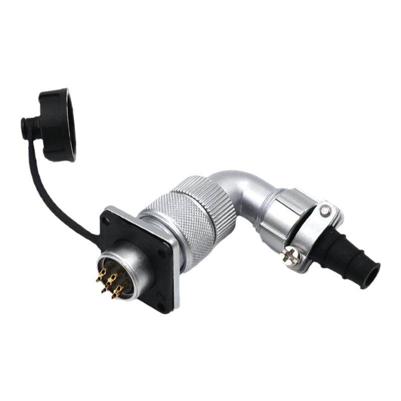 Weipu Aviation Plug Socket WF16-2 Core - TV/Z Curved Cable