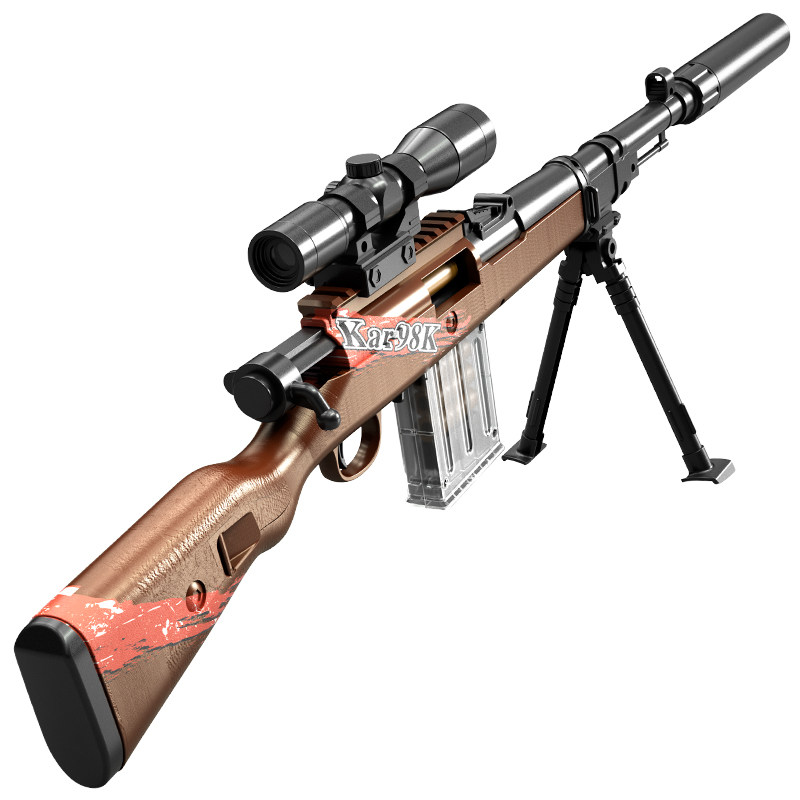 Large 98K Shell Ejection Barrett Soft Bullet Gun AWM Toy