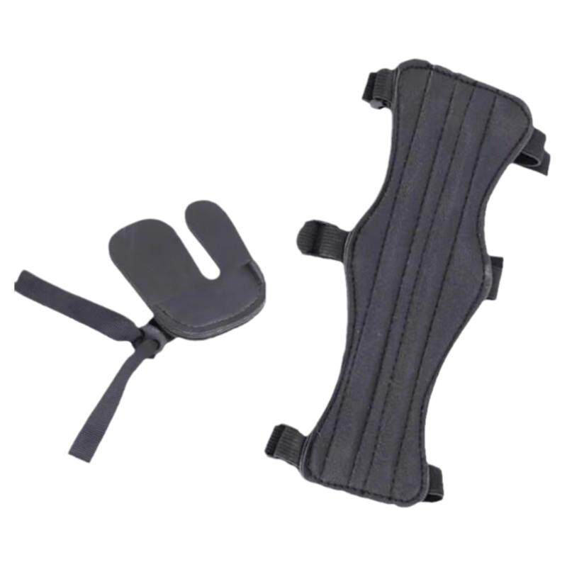 Straight Pull Bow and Arrow Finger Guard Arm Guard Shooting and Archery ...