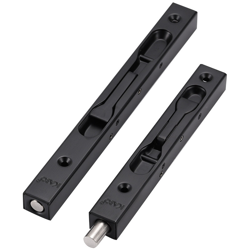 German Kabo Black Double-Door Stainless Steel Sub-Door Concealed Latch Lock