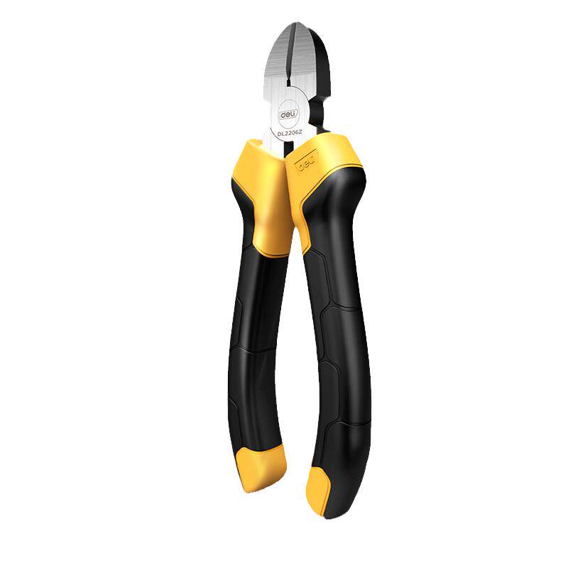 Deli 6-Inch Carbon Steel Inclined Pliers - Industrial Grade Vise Pliers