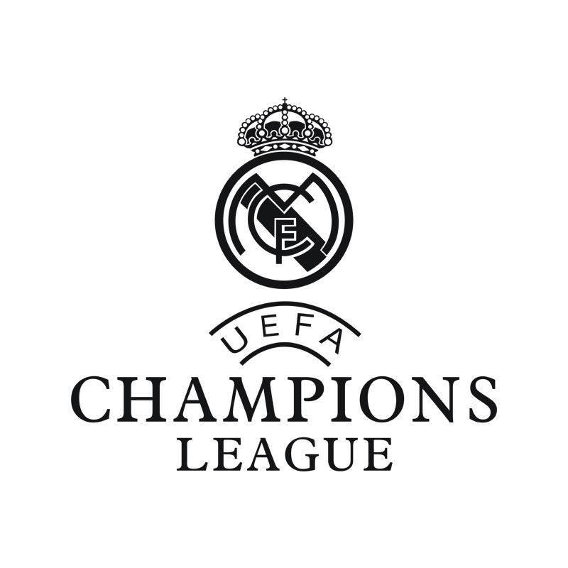 Kucar Car Stickers Real Madrid Champions League Football Club