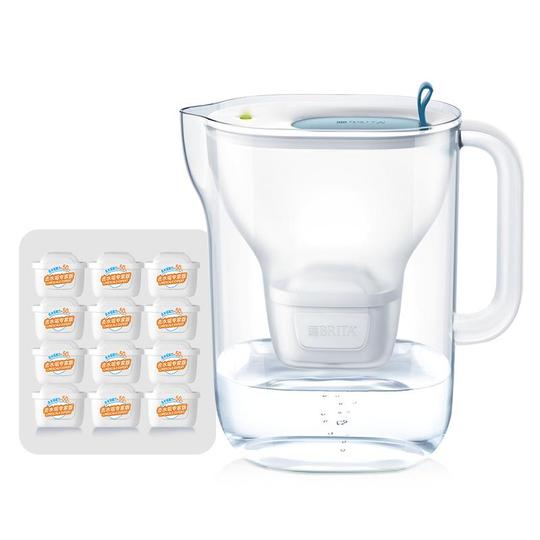 Brita Style XL-12 Water Filter Kettle & 12 Filter Cores