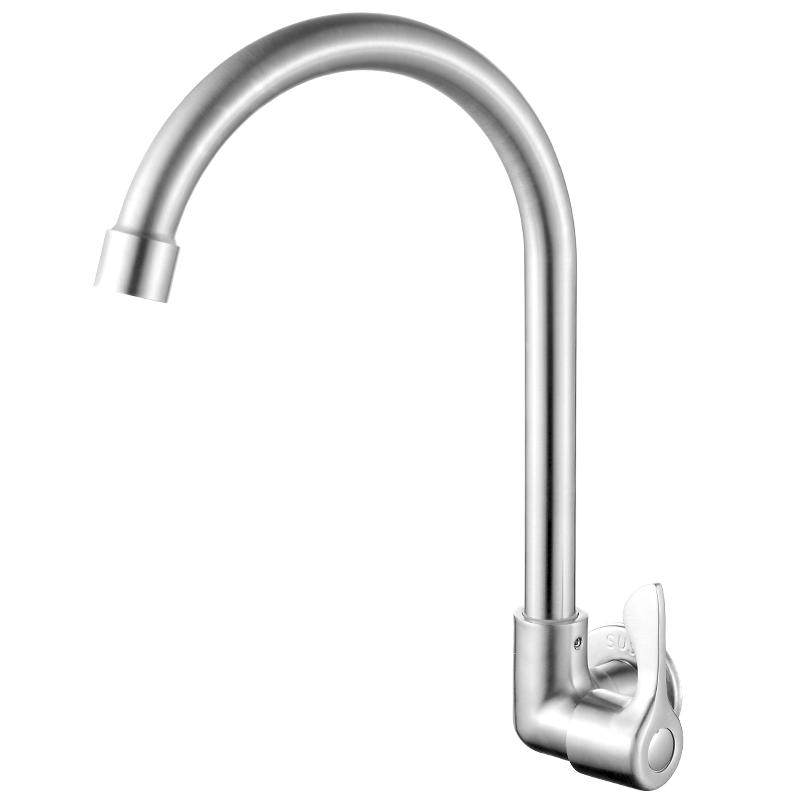 Wall-Mounted Side-Inlet Faucet | Wall-Mounted Horizontal 304 Stainless ...