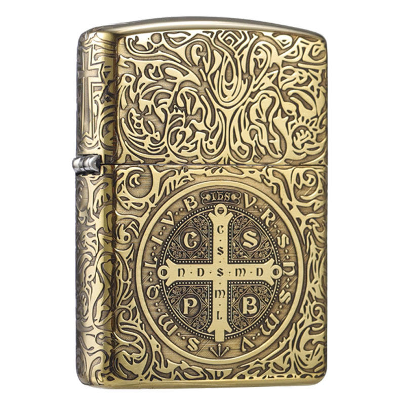 Encendedor Zippo Constantine de Cobre Puro - Regalo a Prueba de Viento ...