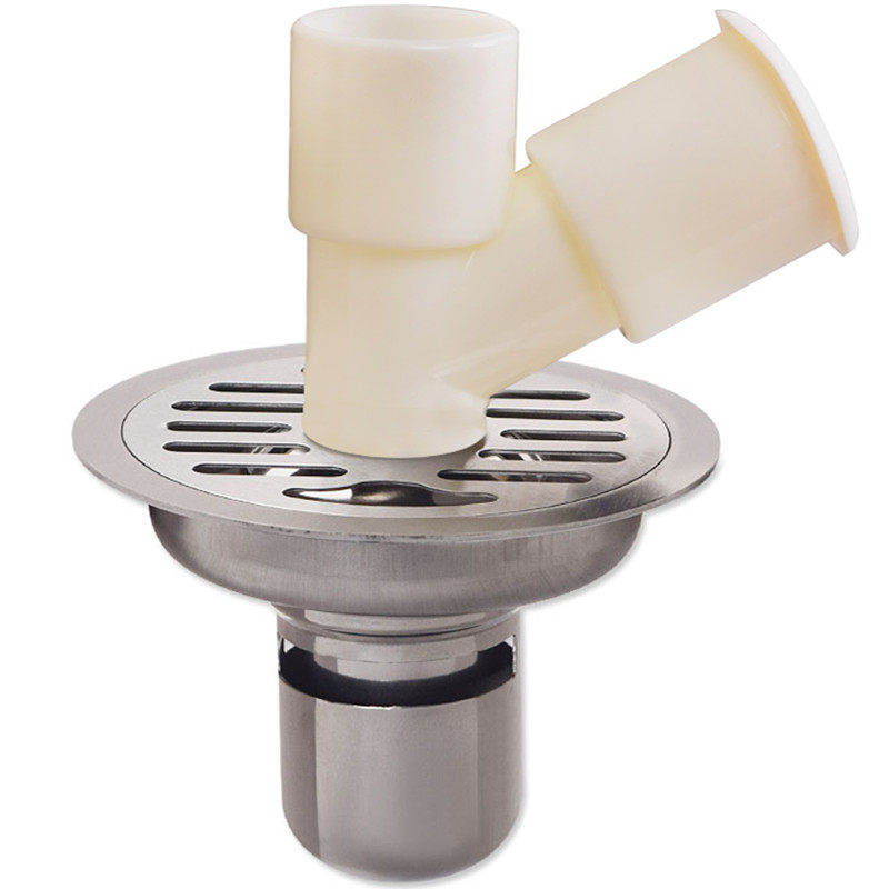 14cm Round Stainless Steel Floor Drain with Deep Water Seal - Anti-Odor ...