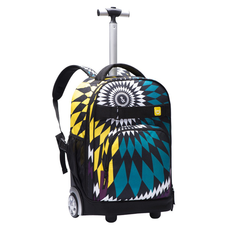 Uniker Trolley School Bag - Large Capacity Backpack for Middle School ...