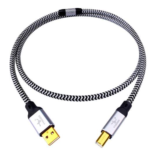 USB Audio Cable - Single Crystal Copper Silver-Plated Sound Card Cable