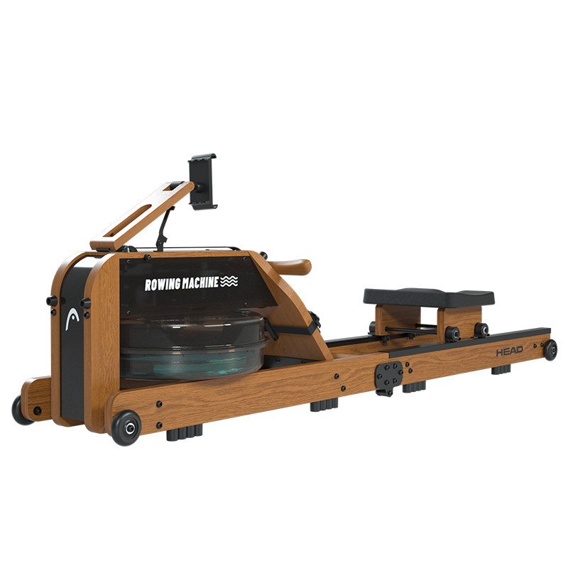 Head Rowing Machine - Wood Grain - Electromagnetic Resistance