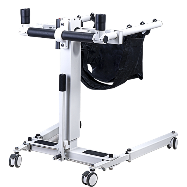 Old man's electric lifting displacement machine Disabled people take a ...