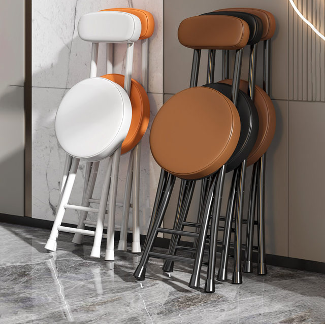 Folding stool back home with small benches can stack the dwarf stool ...