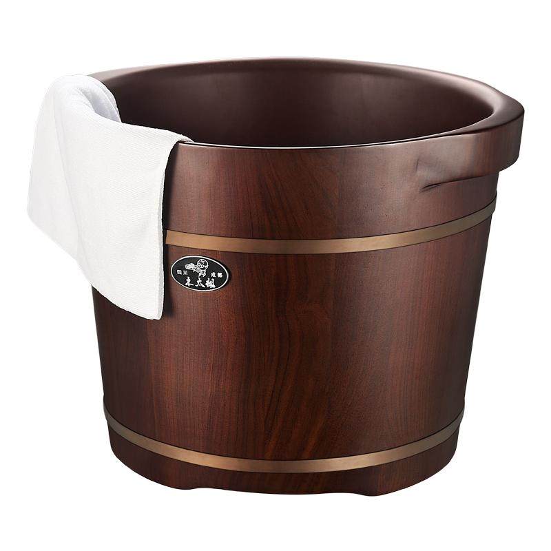 Solid Wood Foot Bath Bucket | Household Thermal Insulation Basin