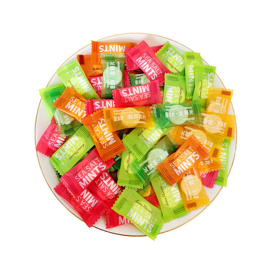 Douyin Net Red Vitamin C Sea Salt Cool Mint Candy: Tangerine Peel ...