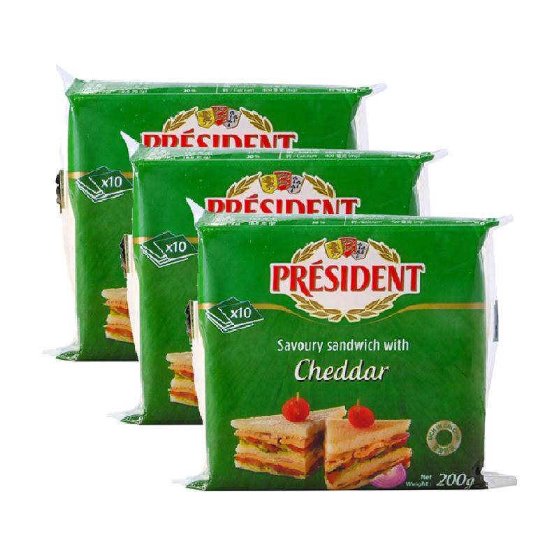 Prezydent francuski importowane specjalne plastry sera kanapkowego 200g ...