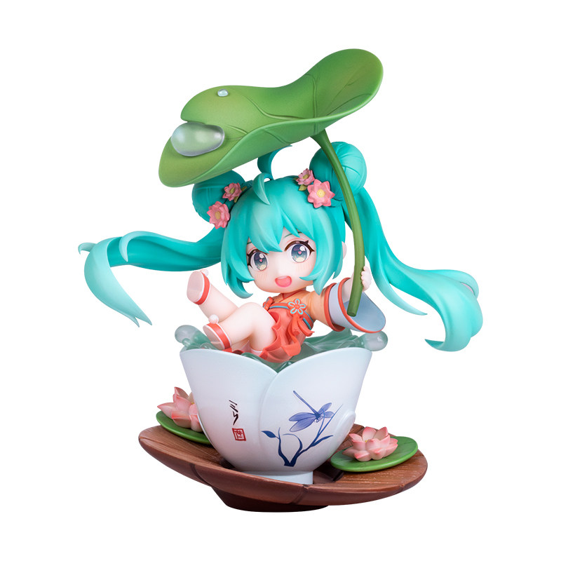 Qingcang hatsune miku lotus pond play q version handgefertigte anime ...
