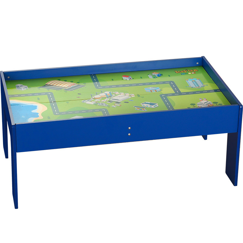 โต๊ะรางรถไฟไม้ - LeKu Orbital Table บล็อกตัวต่อ ของเล่นเสริมพัฒนาการ