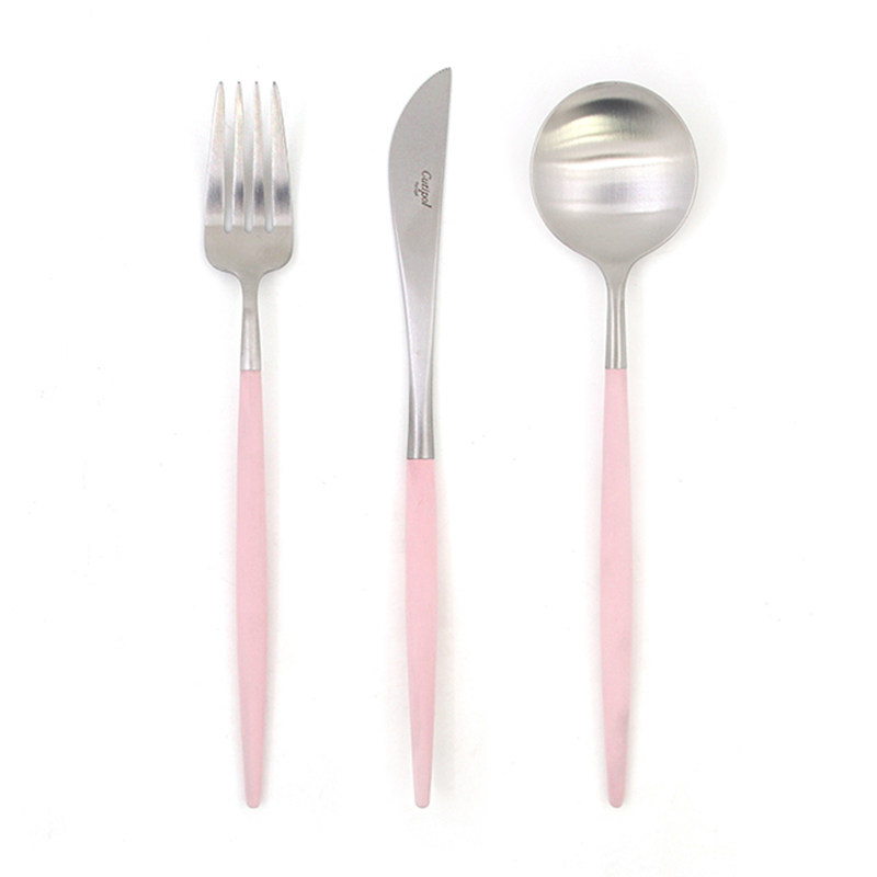 Cutipol Goa Silver Stainless Steel Tableware Set - Knife Fork Spoon