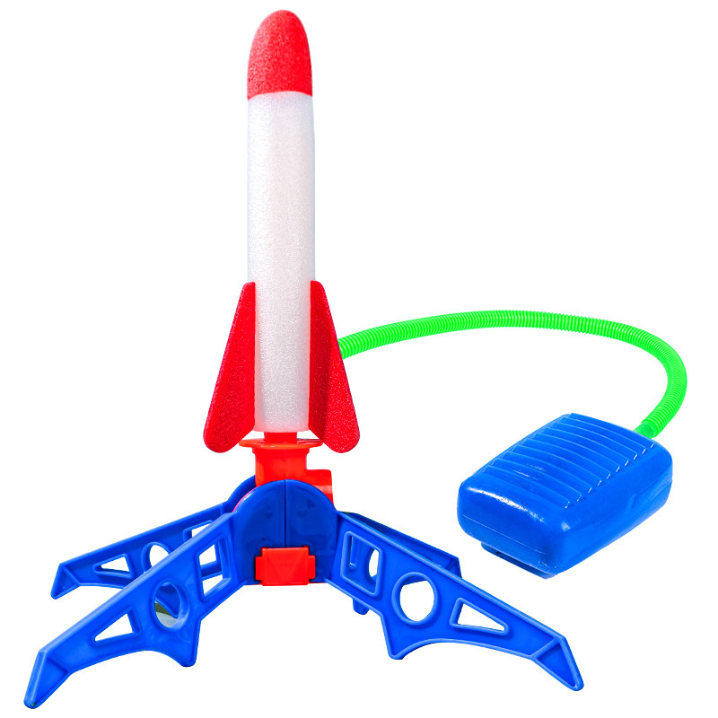 Foam Rocket Launcher Toy - Glowing Outdoor Play for Boys & Girls