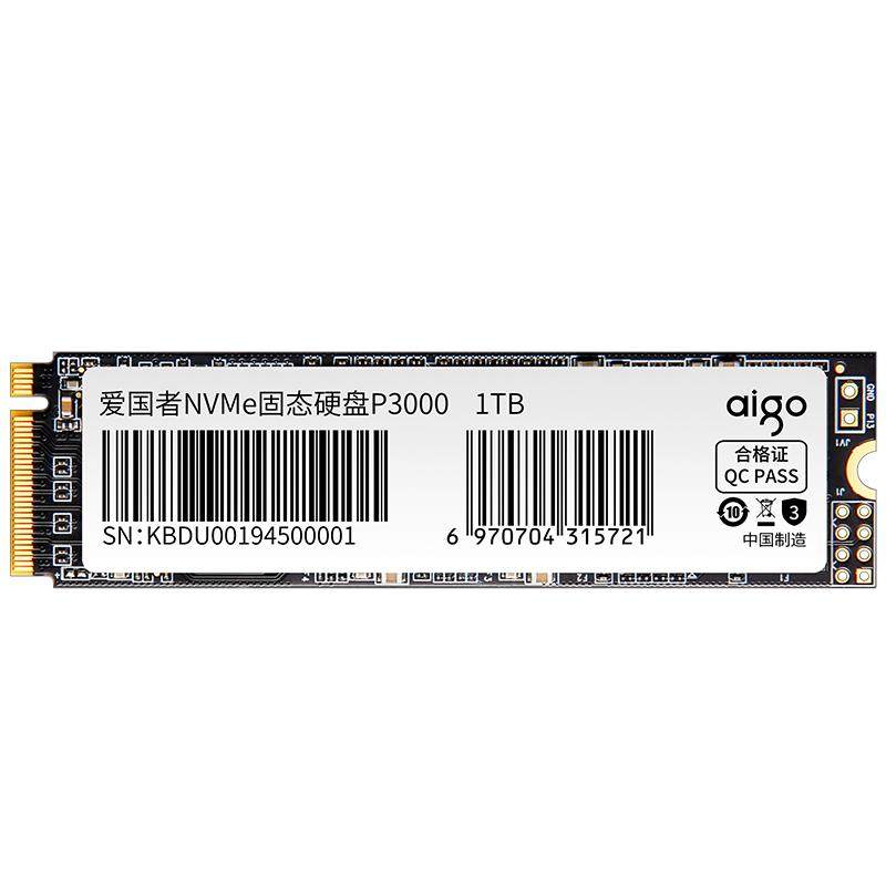 Patriot p3000 ssd 1t nvme m.2 pcie3.0 für desktop und laptop