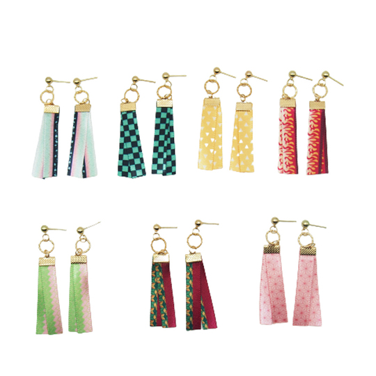 Demon Slayer Earrings - Tanjiro, Nezuko & Zenitsu Studs & Drops