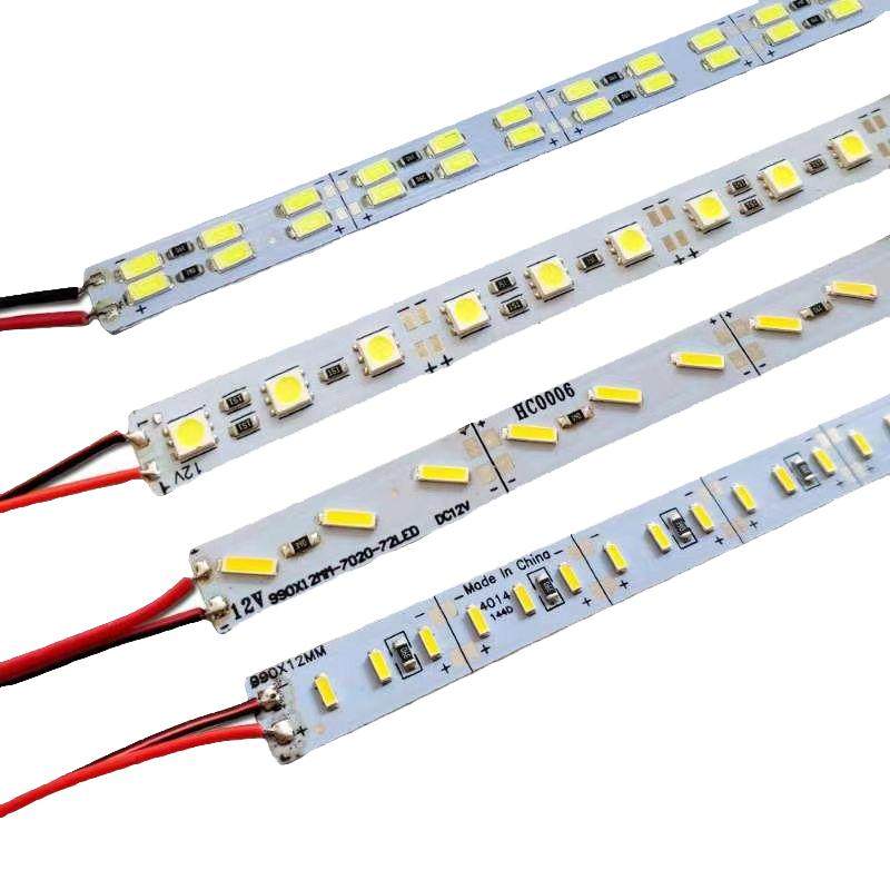 12V LED Light Strip - Car Compartment Double Row High Brightness Hard ...