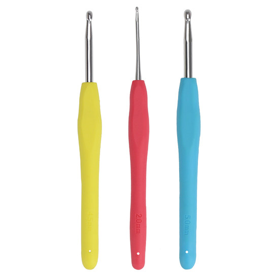 Soft Handle Crochet Tool Set - Beginner-Friendly Kit for DIY Knitting ...
