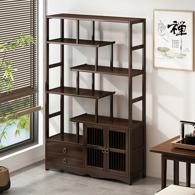Bogu rack solid wood Chinese tea cabinet storage rack tea rack tea ...