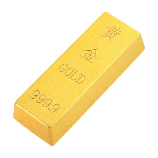 Brass Simulation Gold Bar - Gold Bar Fake Gold Brick Sample Oversized ...