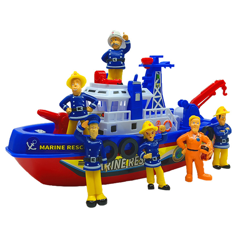 Sam Fireman Electric Water Spray Fire Boat - Children's Toy - Fireman ...