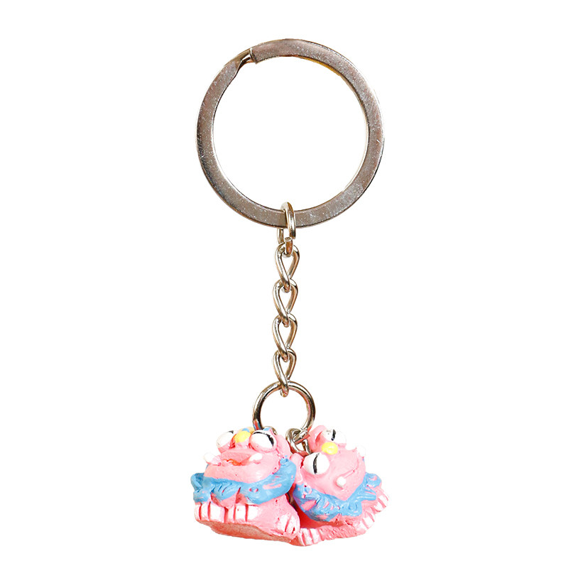 Three Hundred Lions Resin Keychain - Cute Lion Pendant for Women