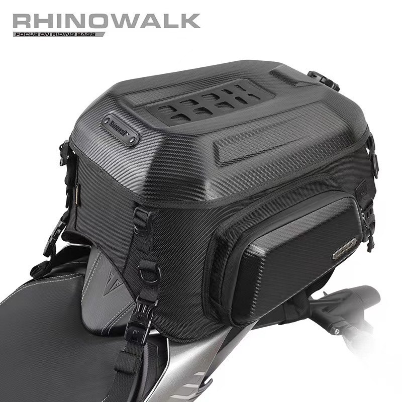 Rhinowalk Motorcycle Hard Shell Bag - Helmet Bag - Rear Seat Bag ...