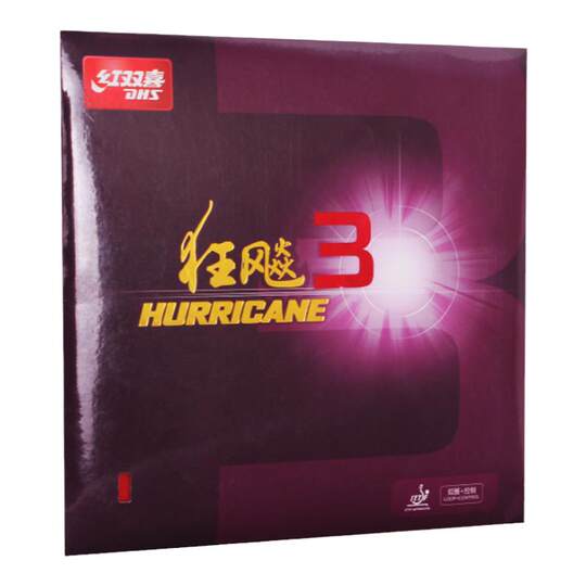 Red Double Happiness Hurricane 3 Table Tennis Racket Rubber | Sticky ...