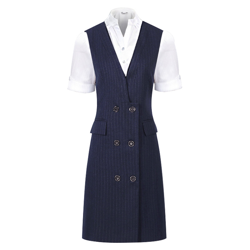 Summer Professional Suit Women's Dress Hotel Reception Front Desk Work ...