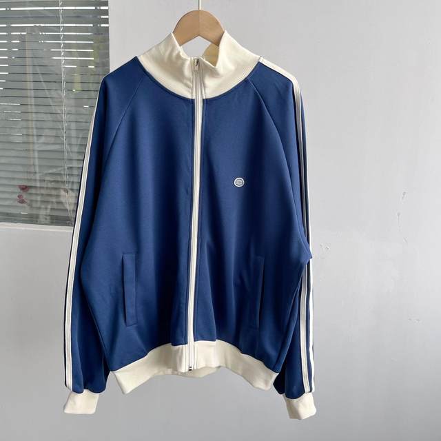 Micro flawed colored stitching neck sweater jacket spring and autumn ...