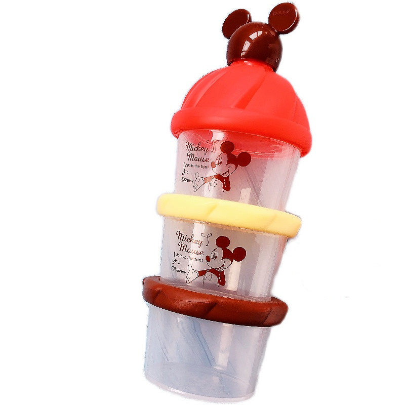 Disney Milk Powder Box - 3-Layer Portable Formula Dispenser