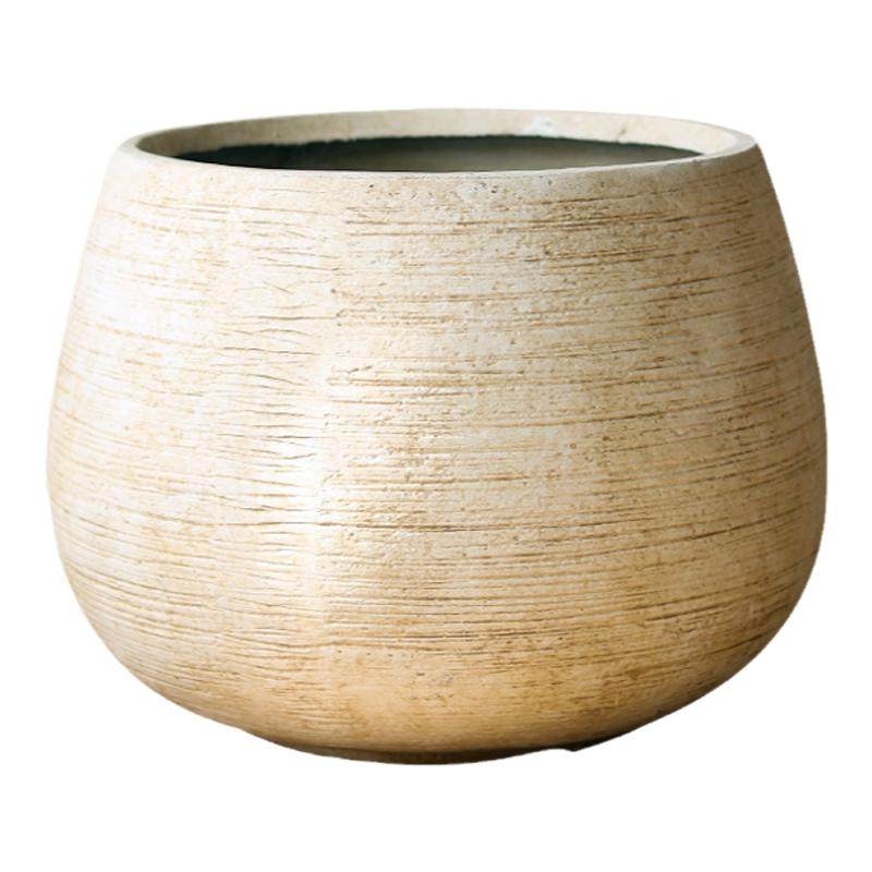 Harasuke Nordic Retro Flower Pot - Magnesium Oxide Plant Pot for Indoor ...