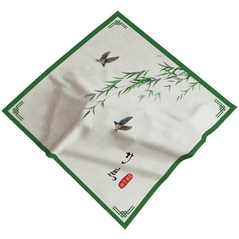 Chinese style tea tray cover - Simple square dust cover for tea table ...