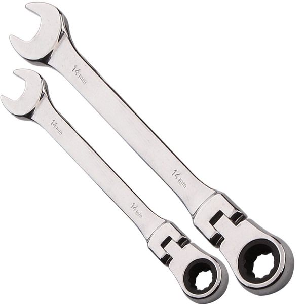 Two-way ratchet set, small, fast and complete dual-purpose wrench ...