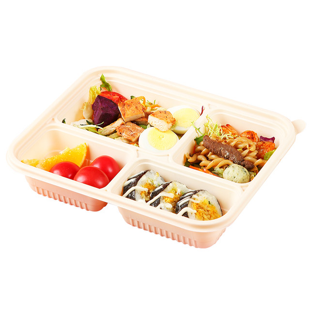 Biodegradable corn starch disposable lunch boxes, take-out packaging ...