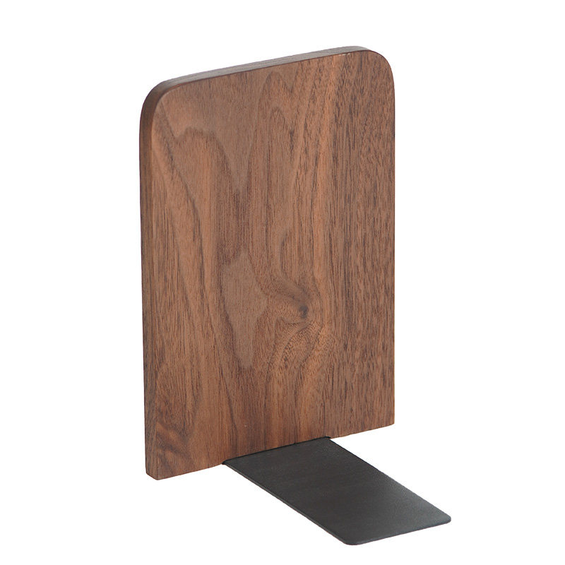 Noon Time Solid Wood Book Stand - Black Walnut Desktop Organizer