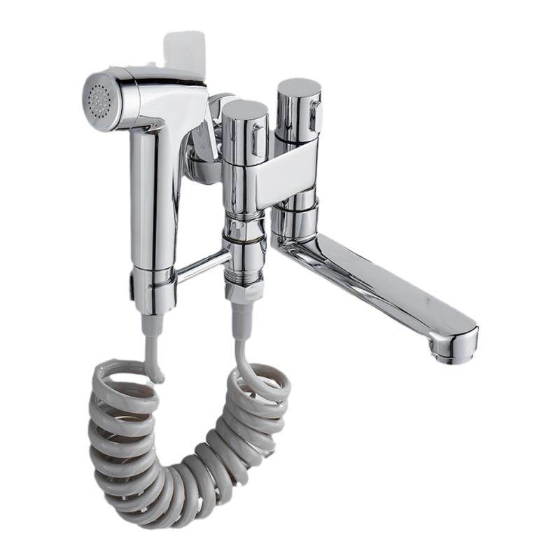 Spring Chi Brass Spray Gun Faucet - Lengthened Rotating Mop Pool Faucet