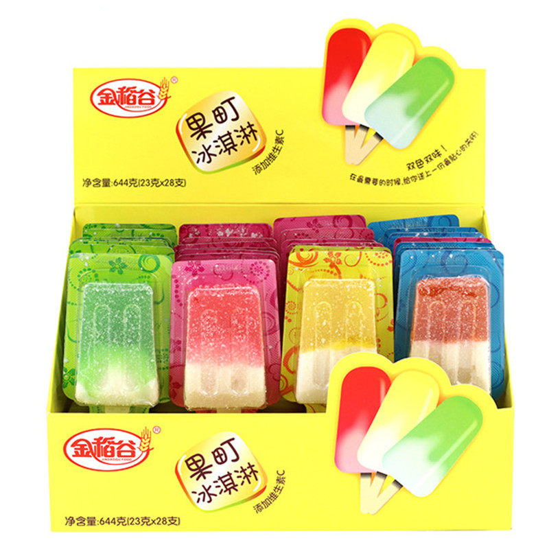 Golden Rice Fruktig Glassgodis - 644g Kartong