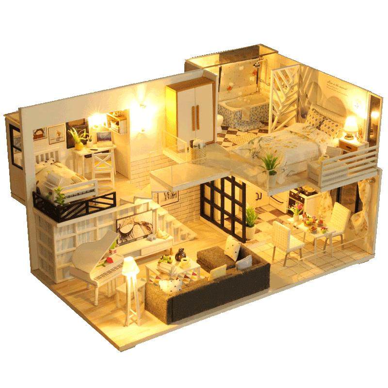 Chinese Style Miniature Hut - DIY Woodcraft Model Kit