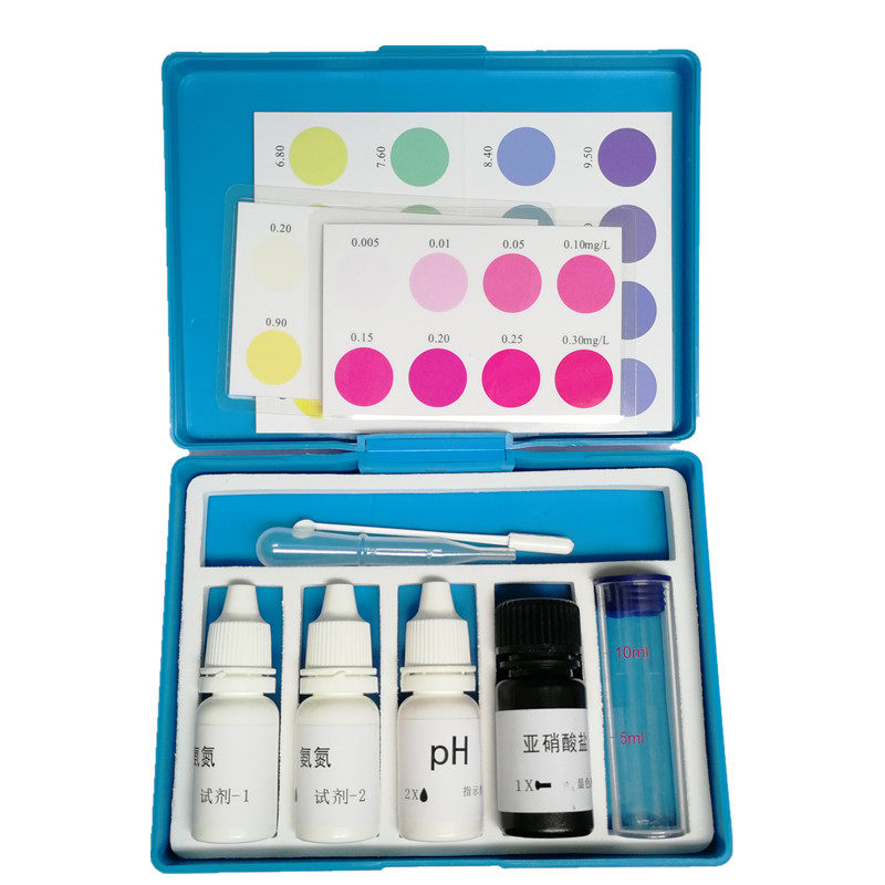 Mikeway Water Quality Test Kit - pH, Ammonia, & Nitrite - 100 Tests