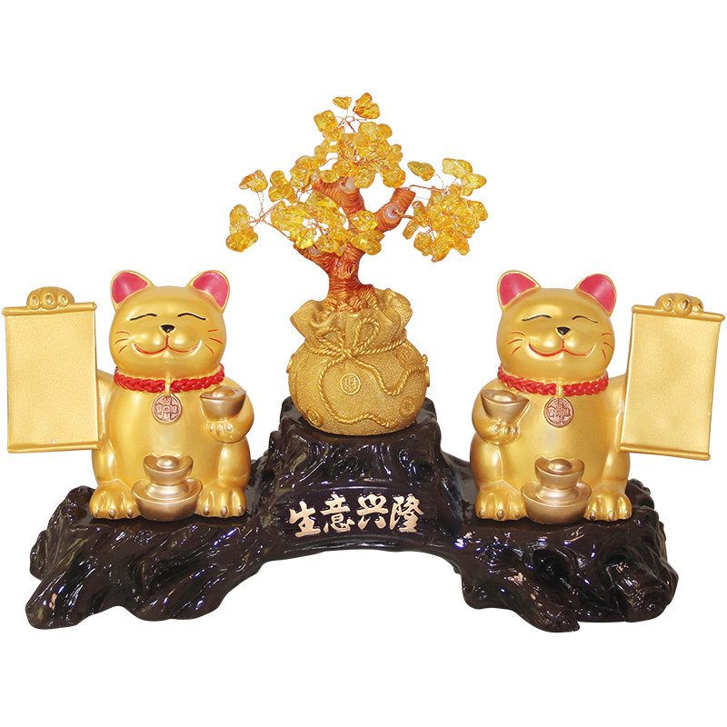 Ornement Chat Porte-Bonheur Banquet Européen - Design Code QR