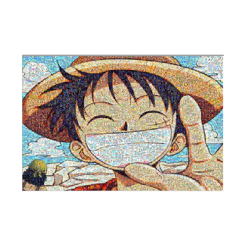 Luffy Jigsaw Puzzle One Piece | 1000 Piece Wooden Anime Cartoon Puzzle