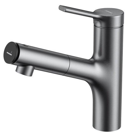 Jomoo Pull-Out Basin Faucet Gun Gray Face Wash and Mouthwash Bathroom ...